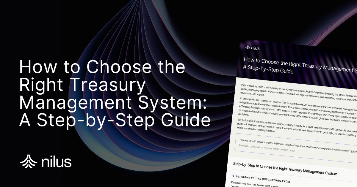 How to Choose the Right Treasury System | Nilus
