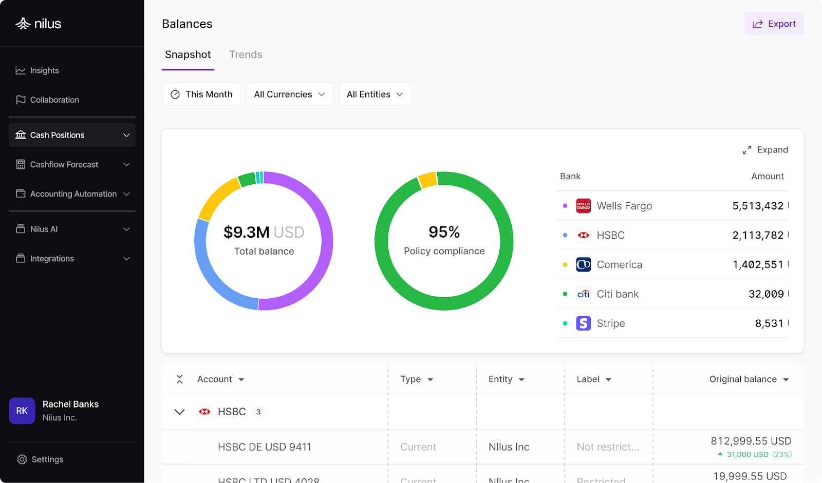 Cash Flow Dashboard: Enhance Liquidity and Track KPIs | Nilus