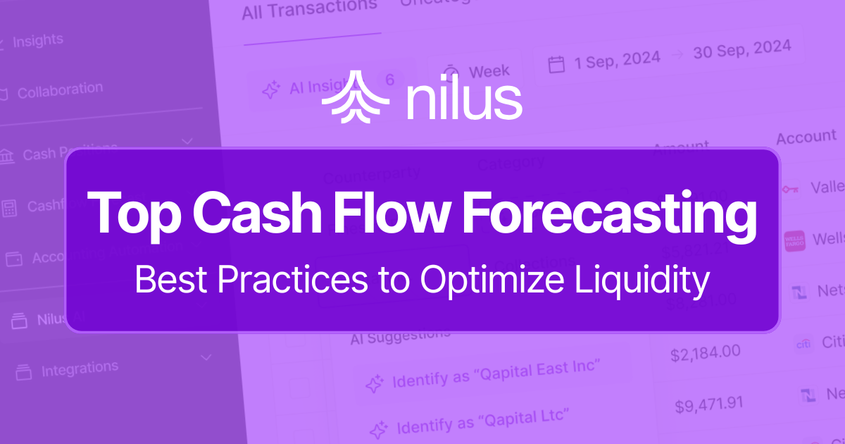 Top Cash Flow Forecasting Best Practices to Optimize Liquidity | Nilus